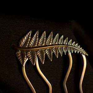 Fern Hair Comb/fern Hair Fork/fern Hair Pin/goddess Hair Pin/goddess ...
