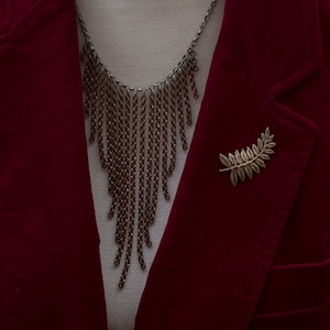 Fern Pin/fern Brooch/botanical Pin/brass Pin/brass Brooch/lapel Pin/hat ...