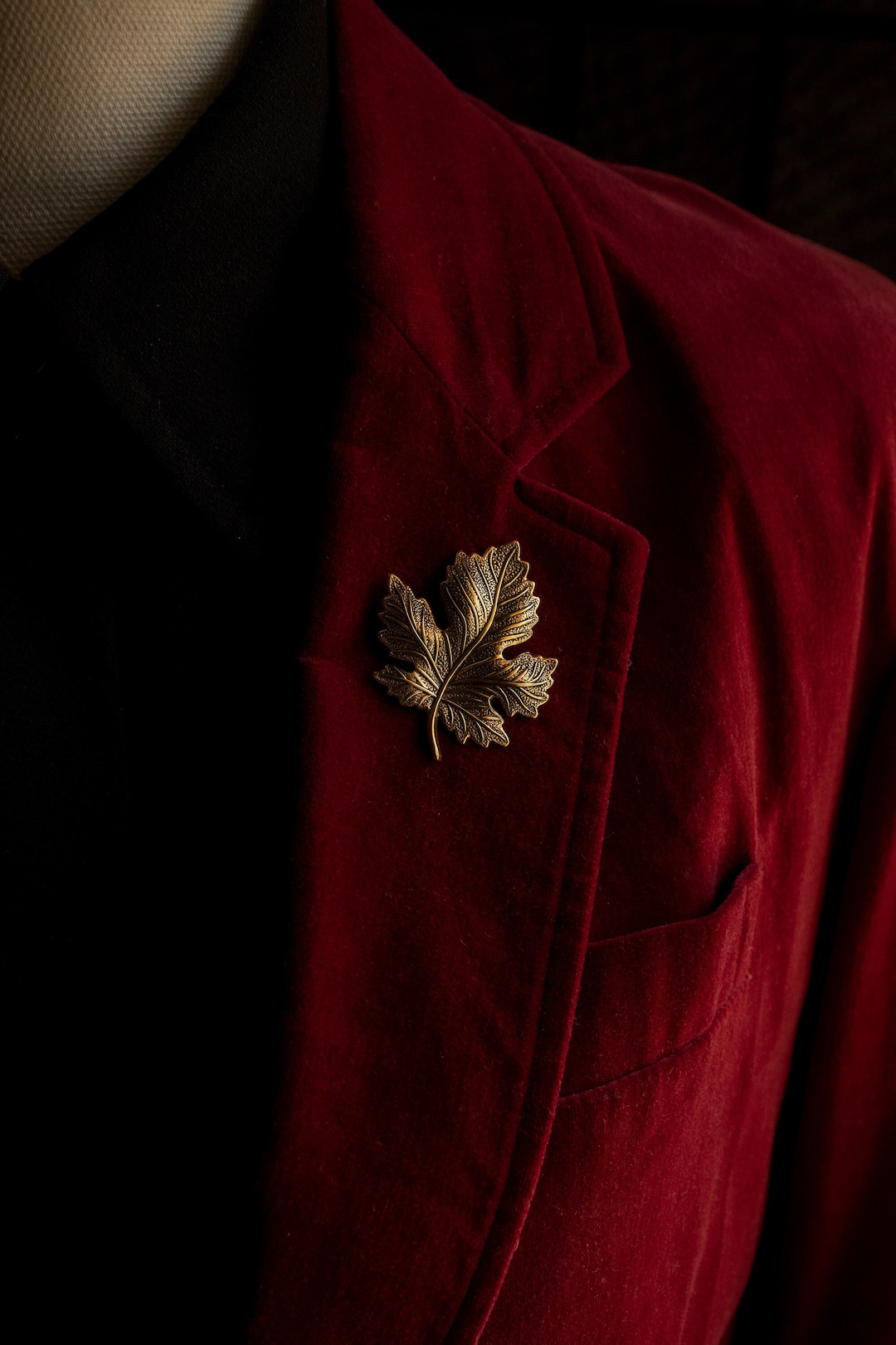 Leaf Pin/leaf Brooch/maple Leaf Pin/maple Leaf Brooch/botanical Pin ...