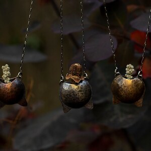 Sterling Cauldron Necklace/cat Cauldron Necklace/cauldron Necklace ...