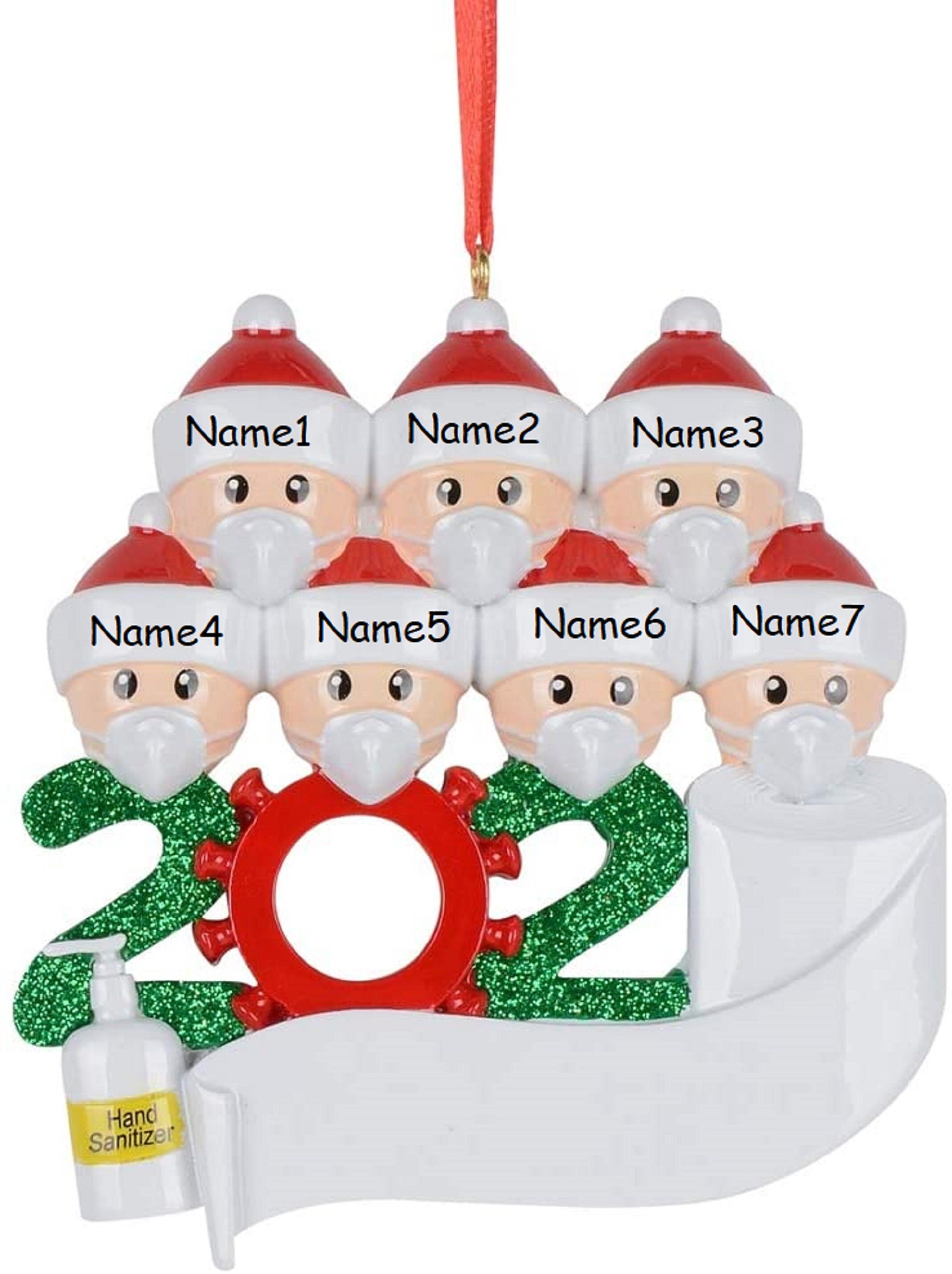 2020 Covid Quarantine Personalized Ornaments Survivor Family - Etsy