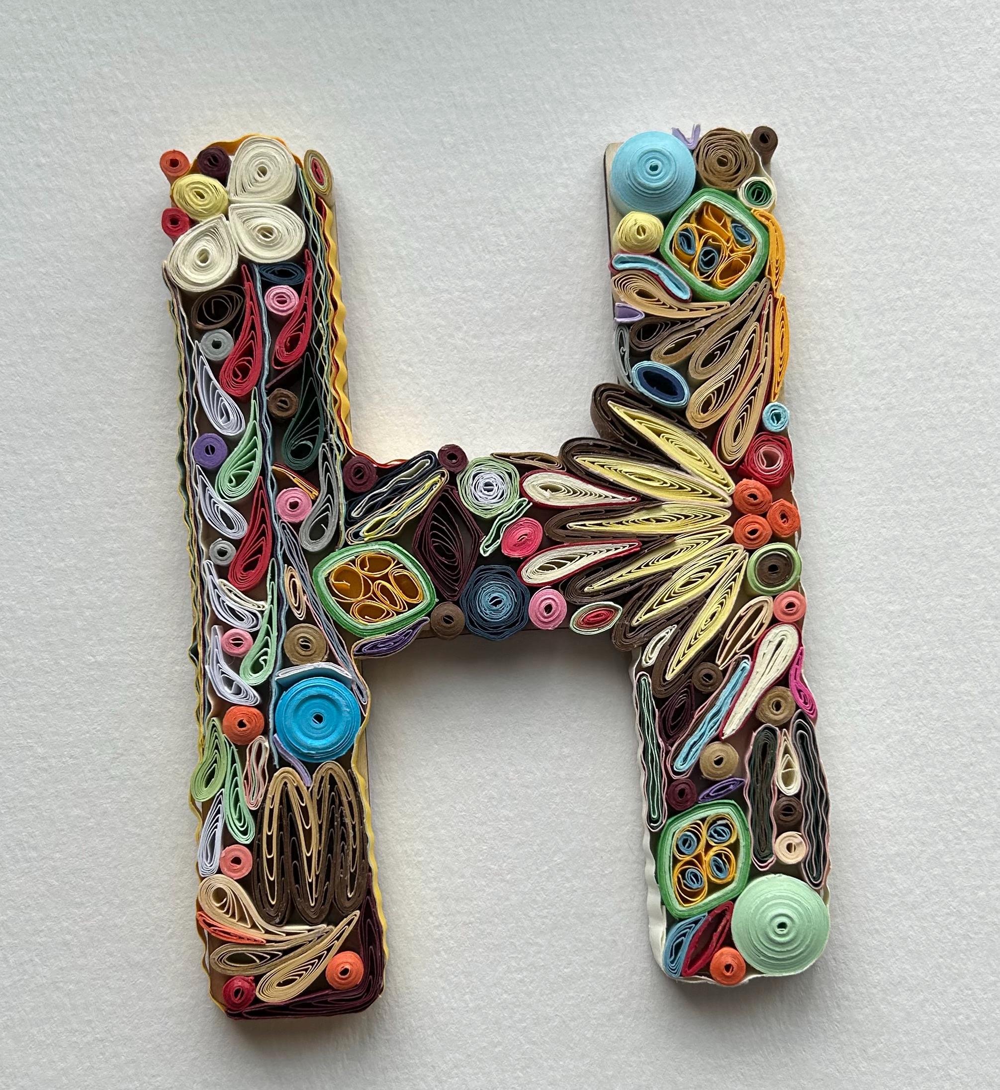 Handmade Quilling Alphabet Letter – Custom Wooden Monogram Wall Art - Etsy