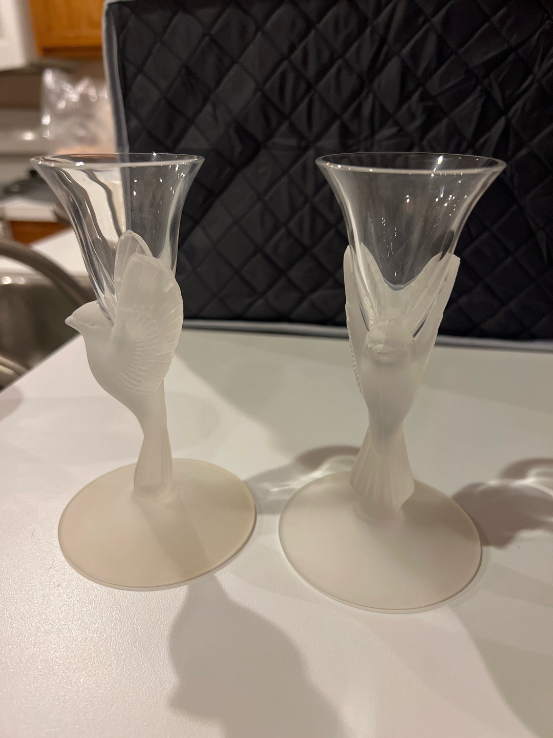 Sasaki Crystal Stemware Set of 2 - Etsy