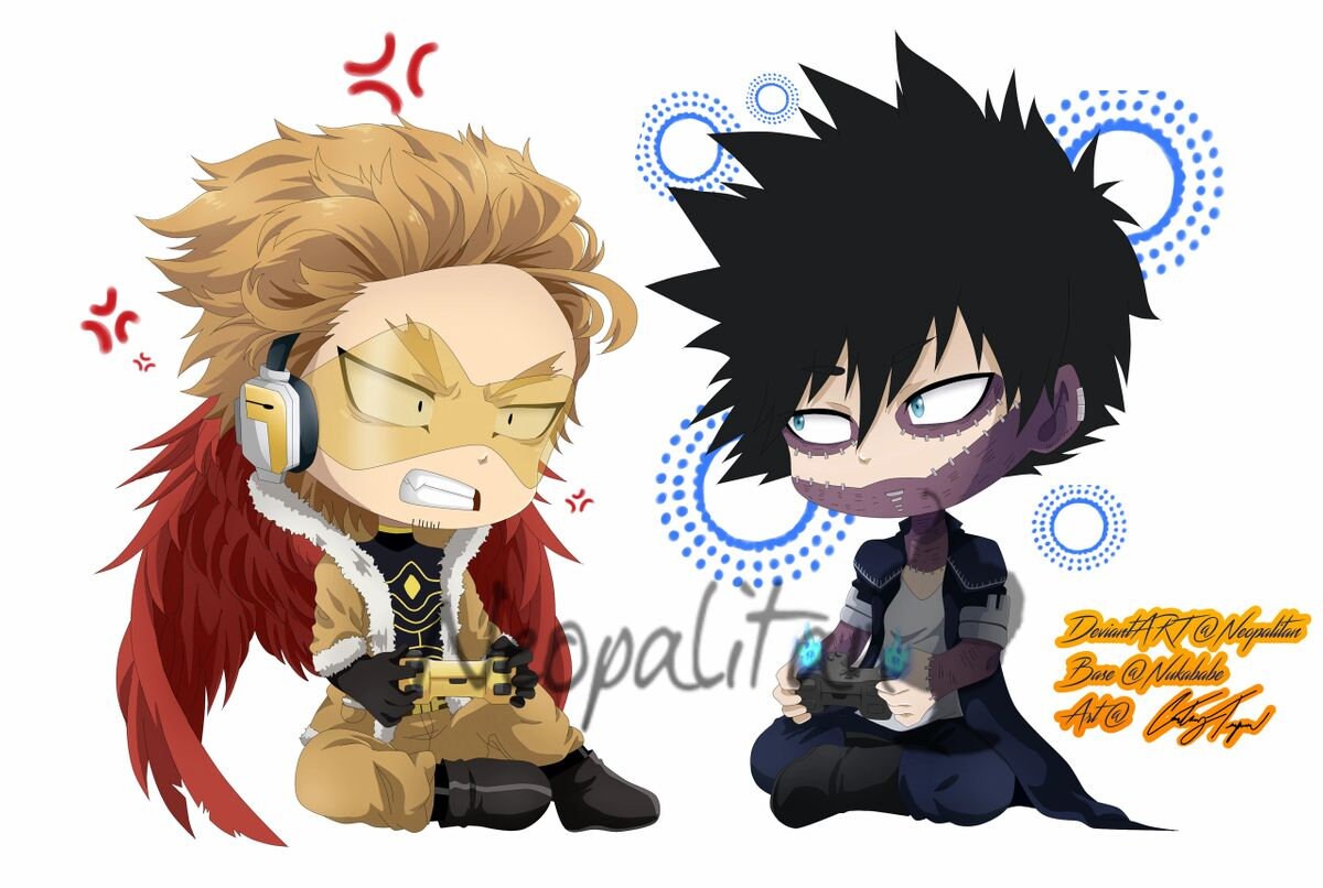 Hawks & Dabi Chibi Fan Art von Neopalitan | Etsy
