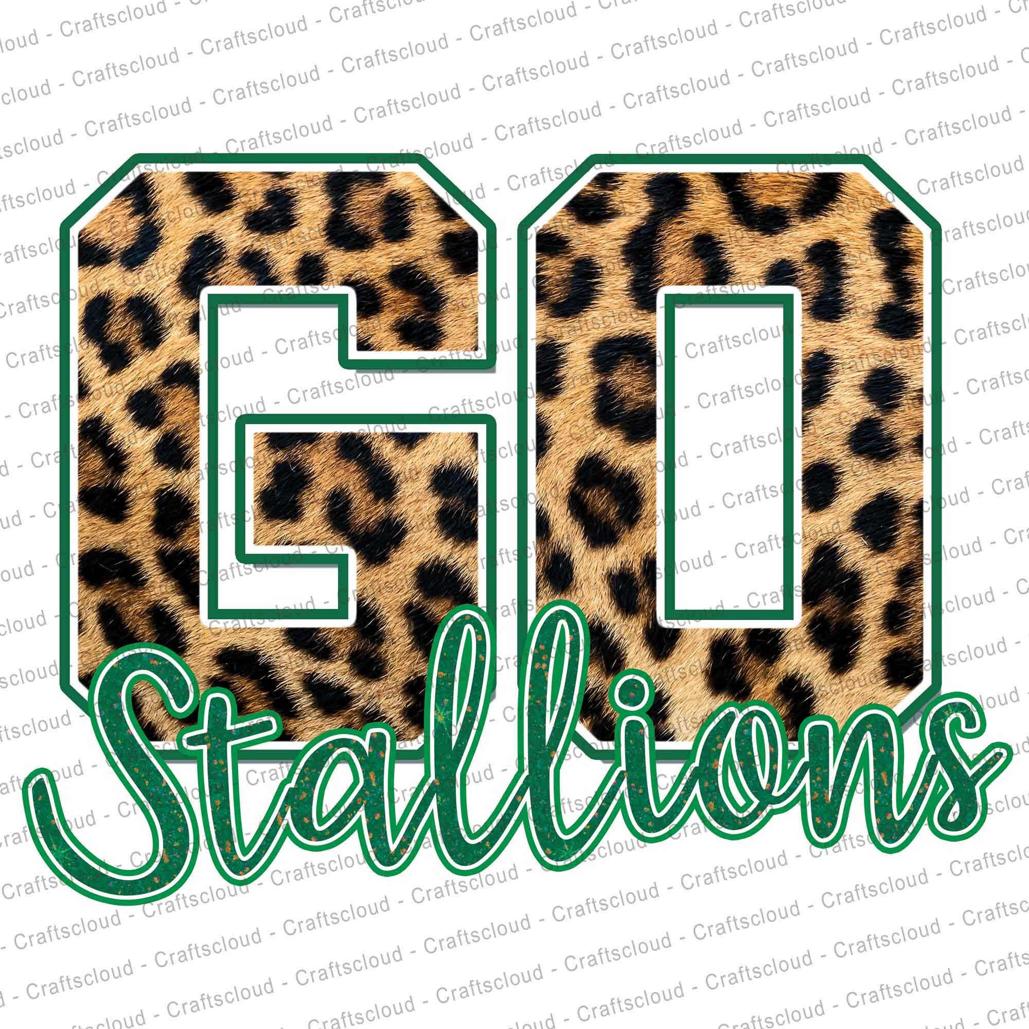 GO Stallions Glitter Png Leopard & Cheetah Sublimation Design Download ...