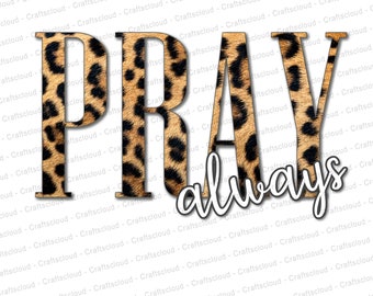 Pray Leopard Png Christian Layered Print Sublimation Digital | Etsy