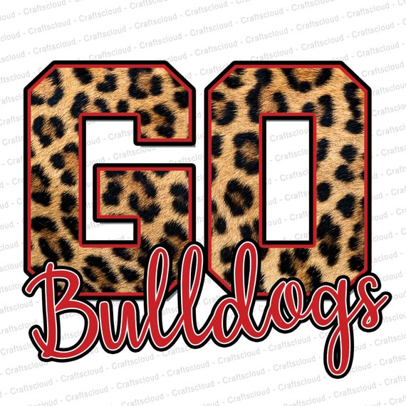 Georgia Bulldogs PNG Leopard & Cheetah Sublimation Design | Etsy