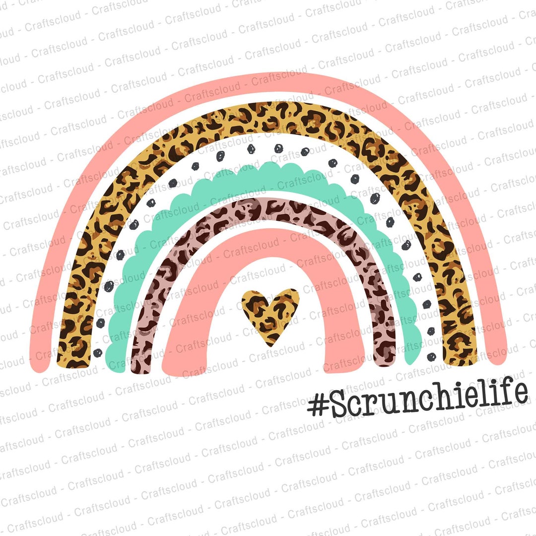 Pastel Rainbow Scrunchie Life Girl PNG Sublimation Digital - Etsy