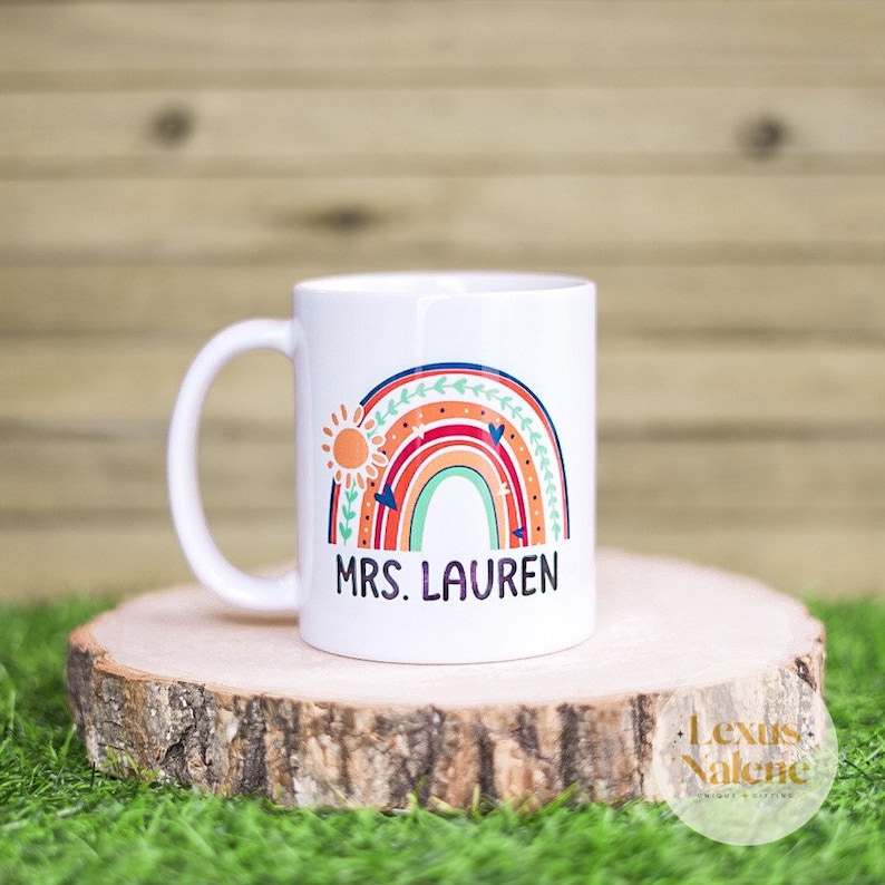 Personalized Teacher Name Mug Custom Teacher Gifts - Etsy