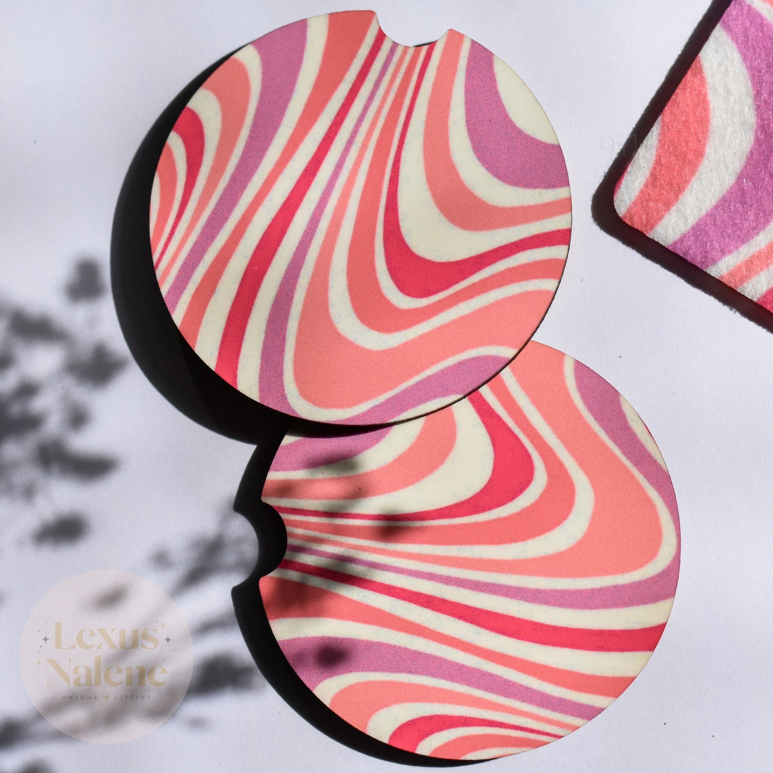 Retro Car Accessory Coaster Set Cute Car Accessories Trendy - Etsy