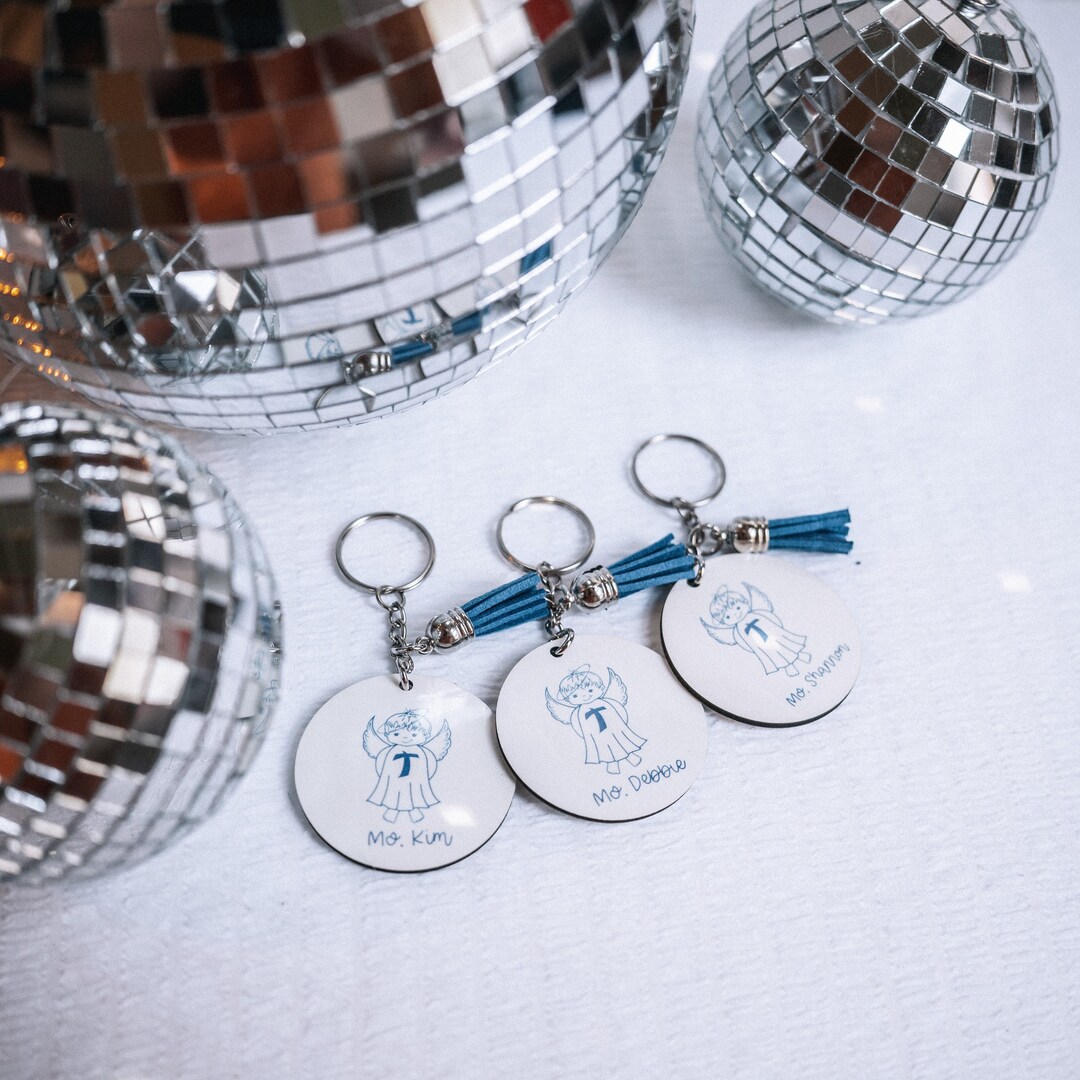 Custom School Keychain, Personalized Teacher Keychains, School Staff ...