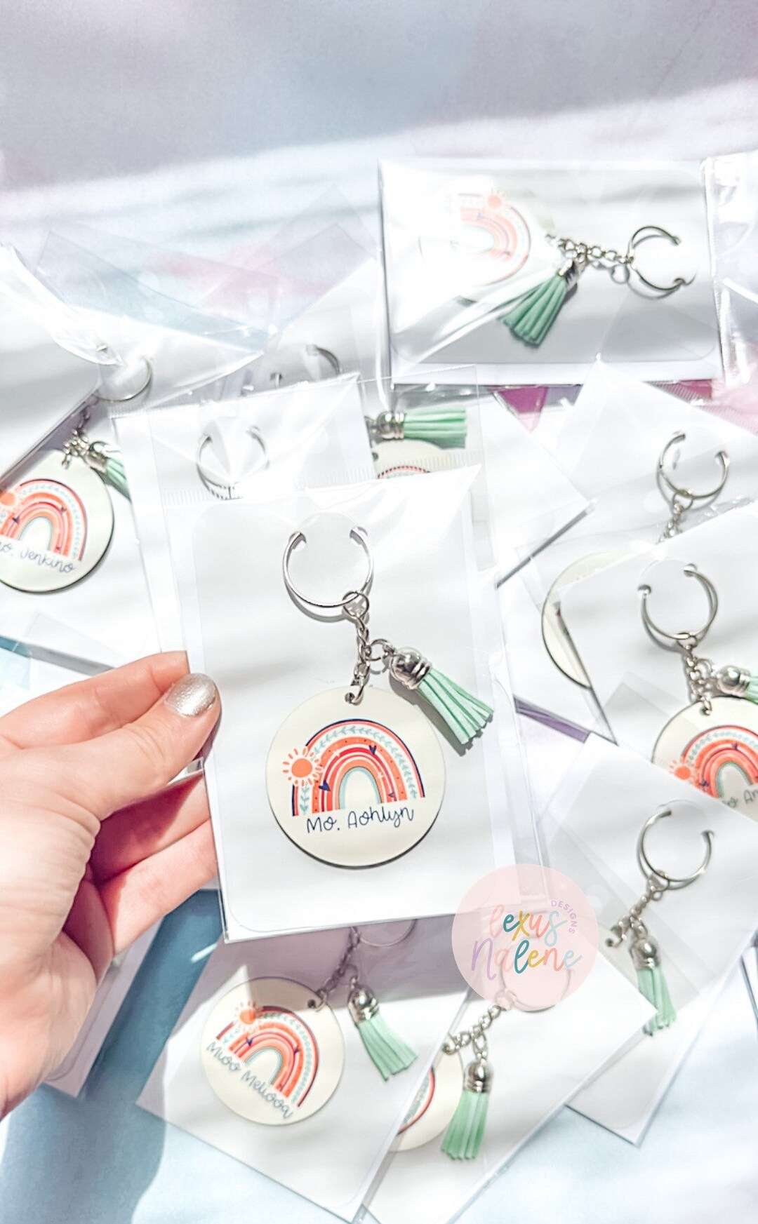 Personalized Teacher Keychains, Custom Teacher Accessories, Teacher ...