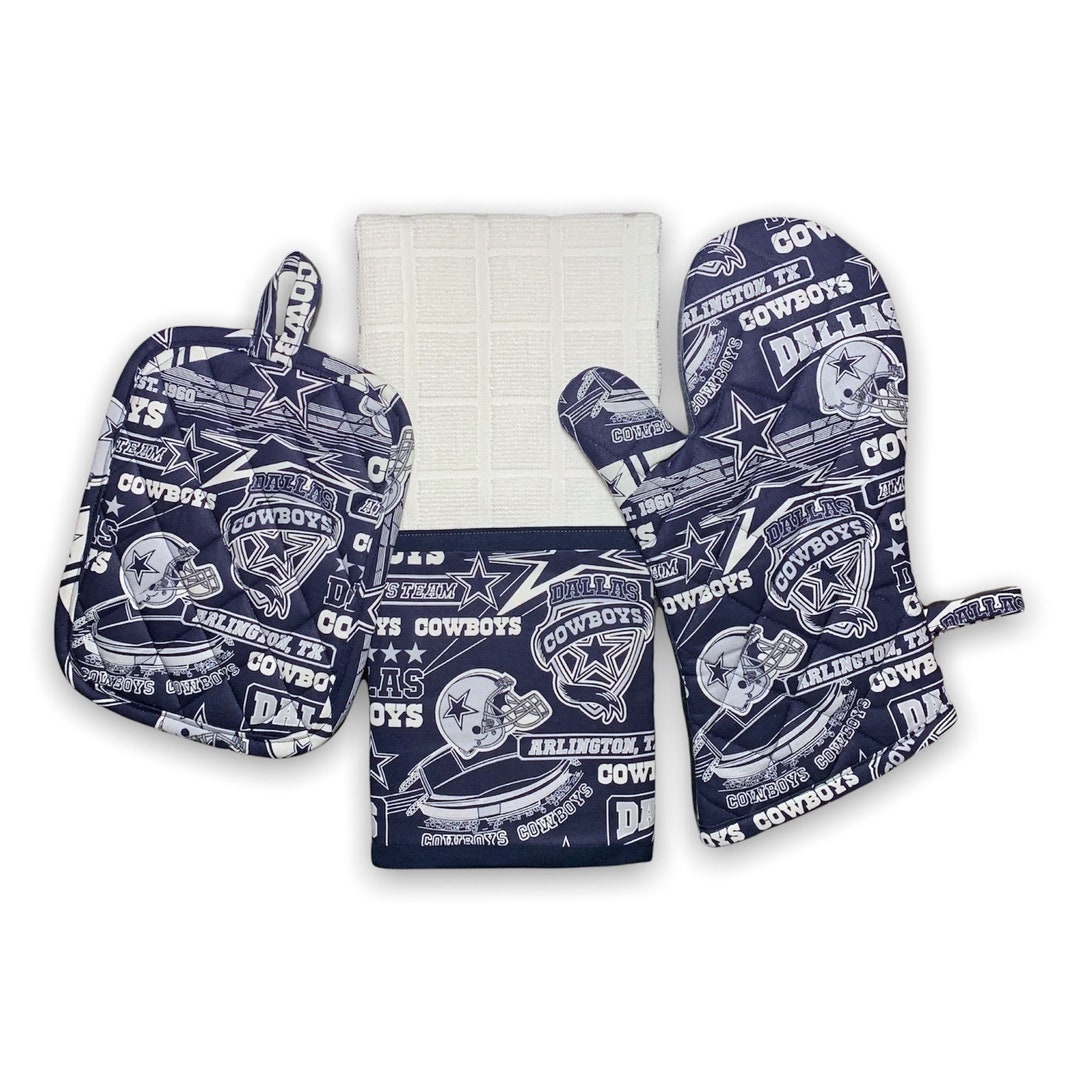 Dallas Cowboys | 3 Piece | Personalized Handmade Kitchen Set | Pot ...