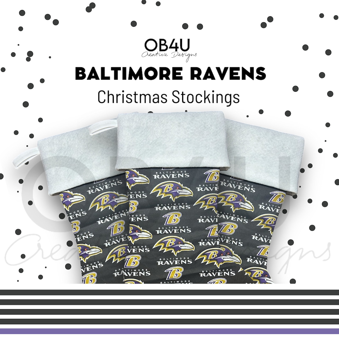 Personalized Baltimore Ravens Christmas Stockings | Christmas Stockings ...