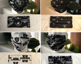 Raiders Face Mask - Etsy
