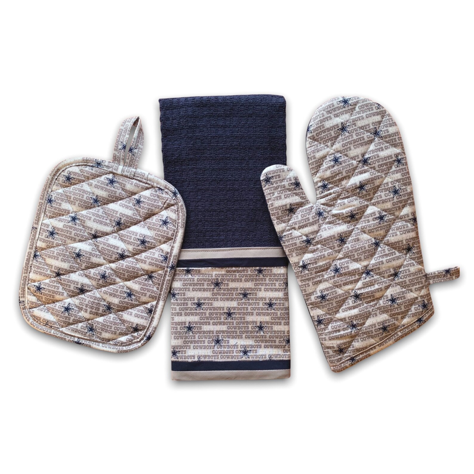 Dallas Cowboys | 3 Piece | Personalized Handmade Kitchen Set | Pot ...