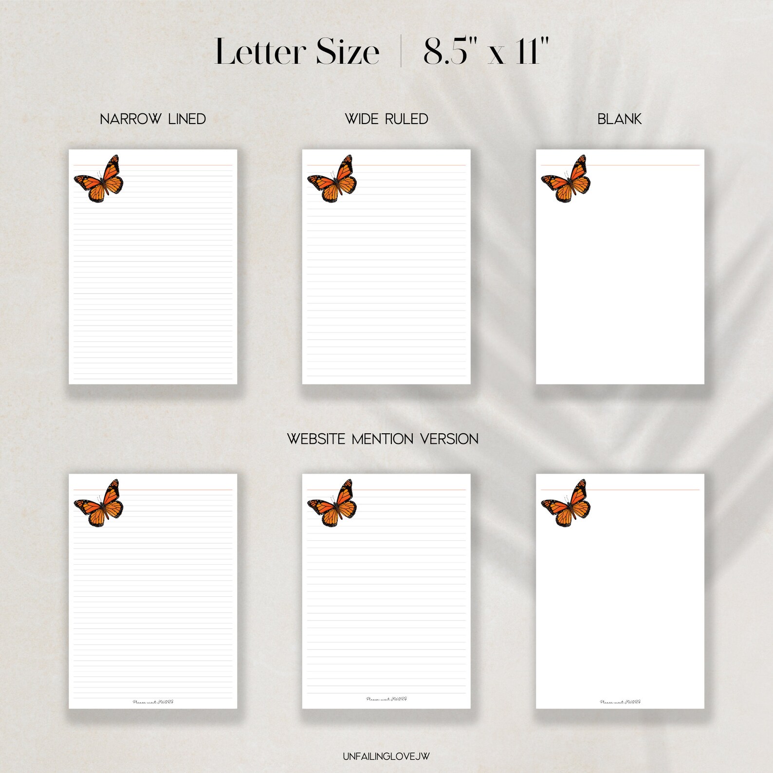 JW Letter Writing Stationary | Printable Letter Writing Template | JW ...