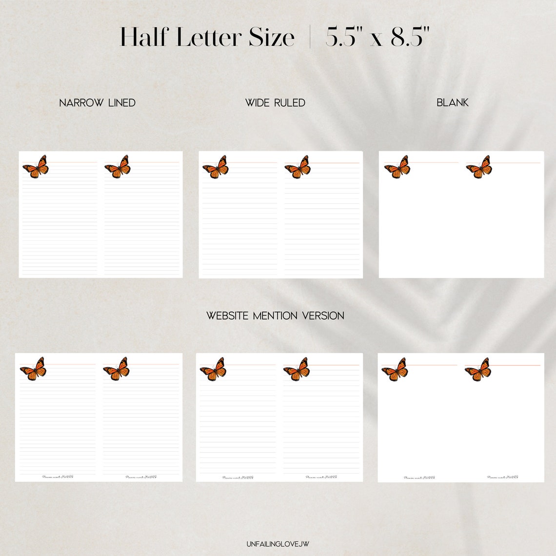JW Letter Writing Stationary | Printable Letter Writing Template | JW ...