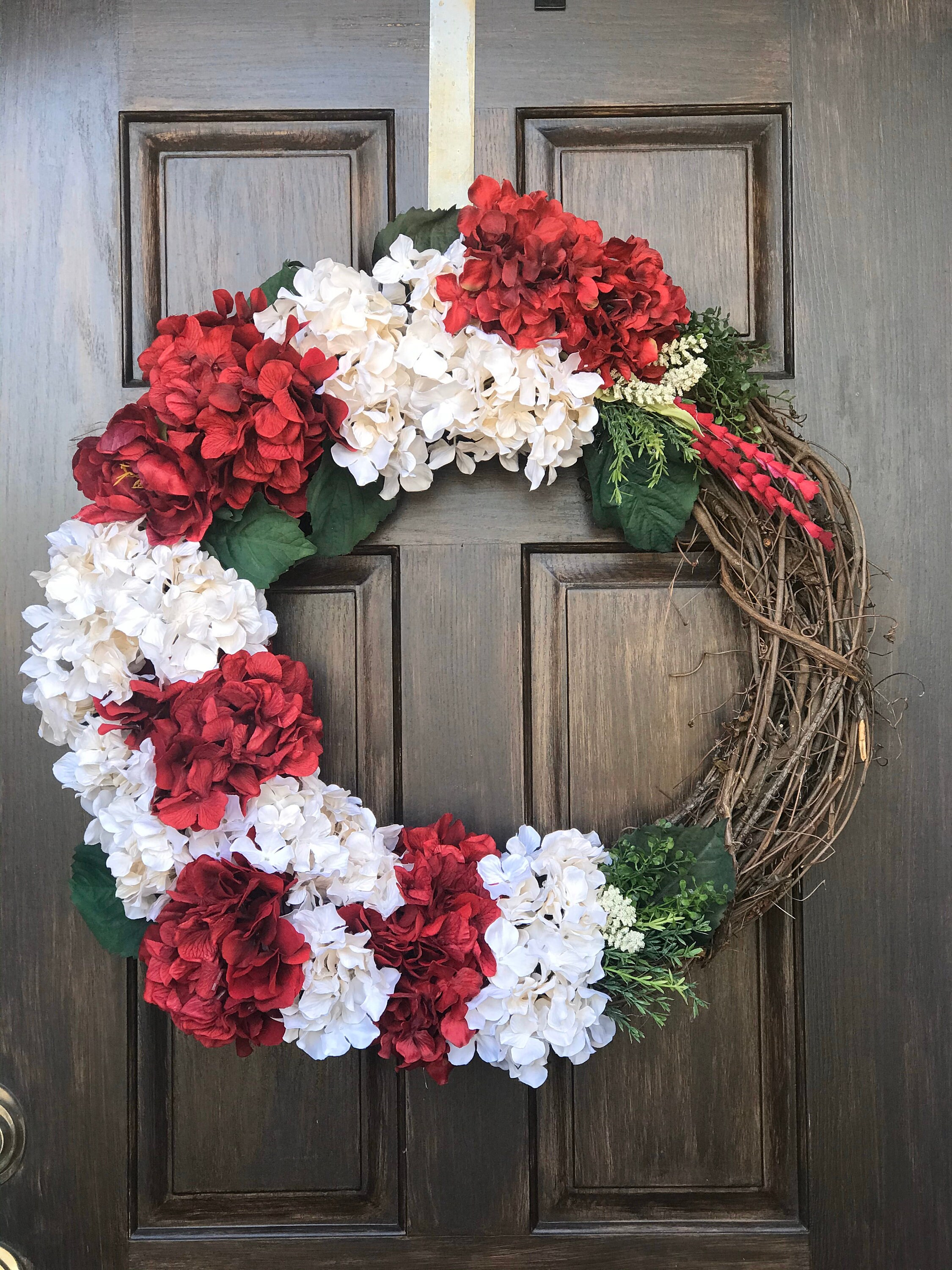 Customized Large Everyday Front Door Wreath With Your Initials | Etsy