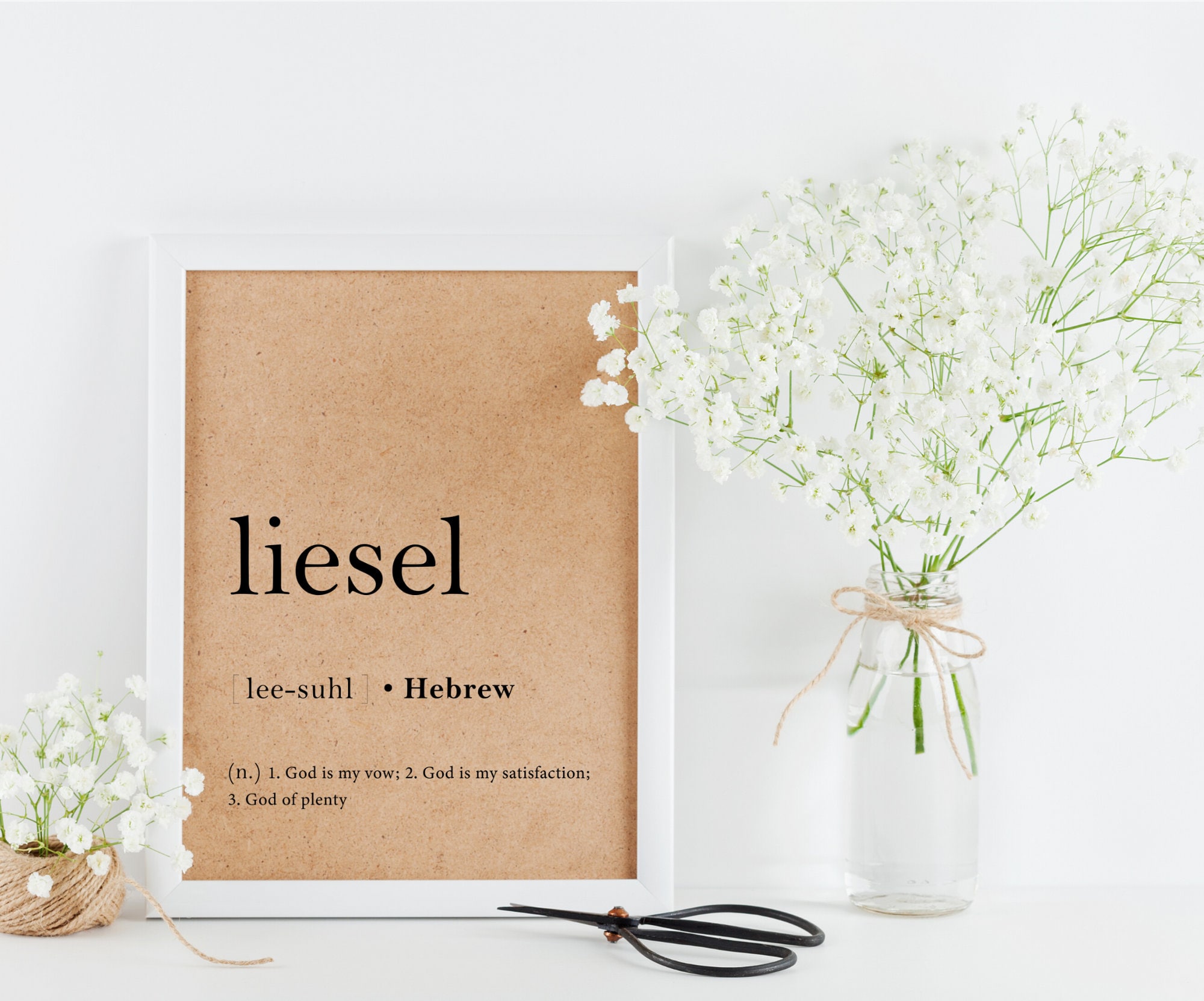 Liesel Definition Print Liesel Wall Art Liesel Printable Liesel Gift ...