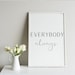 Everybody Always Printable Word Art, Office Quote Printable, Home Decor ...