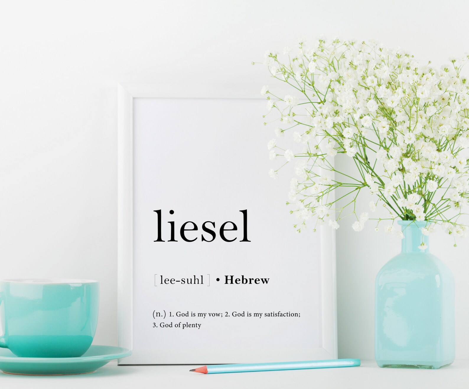 Liesel Definition Print Liesel Wall Art Liesel Printable Liesel Gift ...
