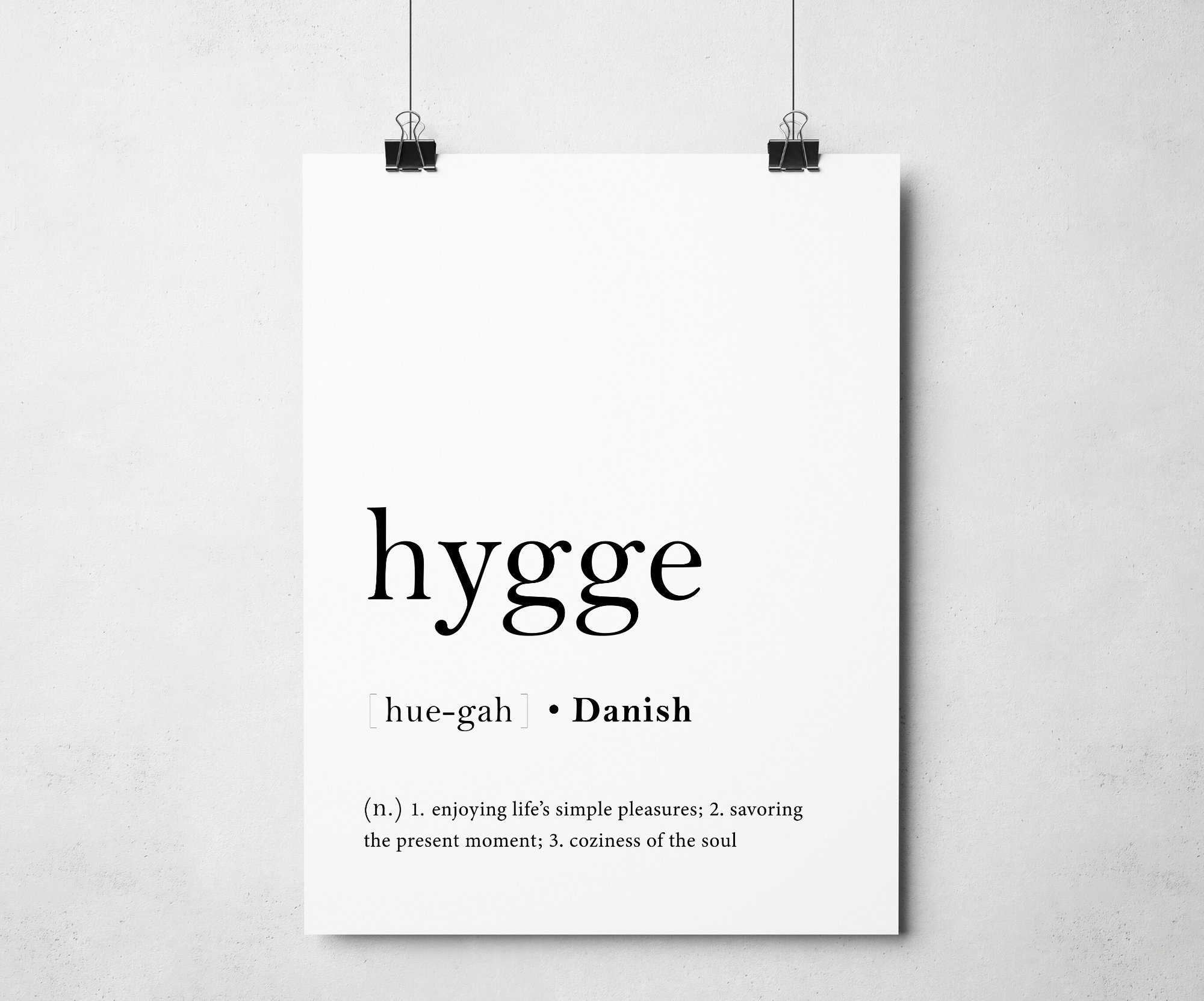 Hygge Definition Print Liesel Wall Art Hygge Printable Hygge Gift ...
