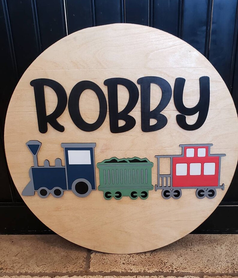 Train Custom Name Sign Train Nursery Train Decor Custom - Etsy