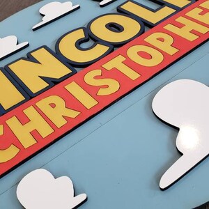 Custom Circle Signs | Home Decor Circle Signs | Toy Story | Circle Name ...