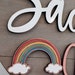 Rainbow Name Sign Custom Name Sign Rainbow Decor Playroom Rainbow ...