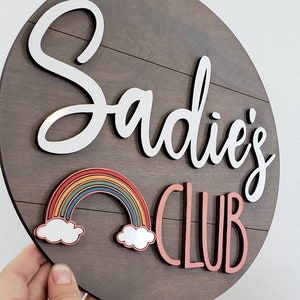Rainbow Name Sign Custom Name Sign Rainbow Decor Playroom Rainbow ...
