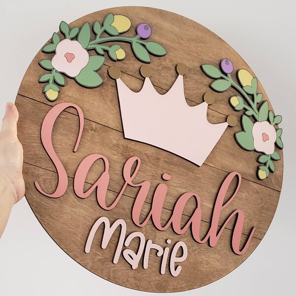 Princess Wood Sign - Etsy