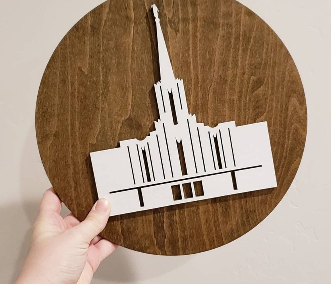 LDS Temple Custom Circle Sign Sealing Baptism Church of - Etsy