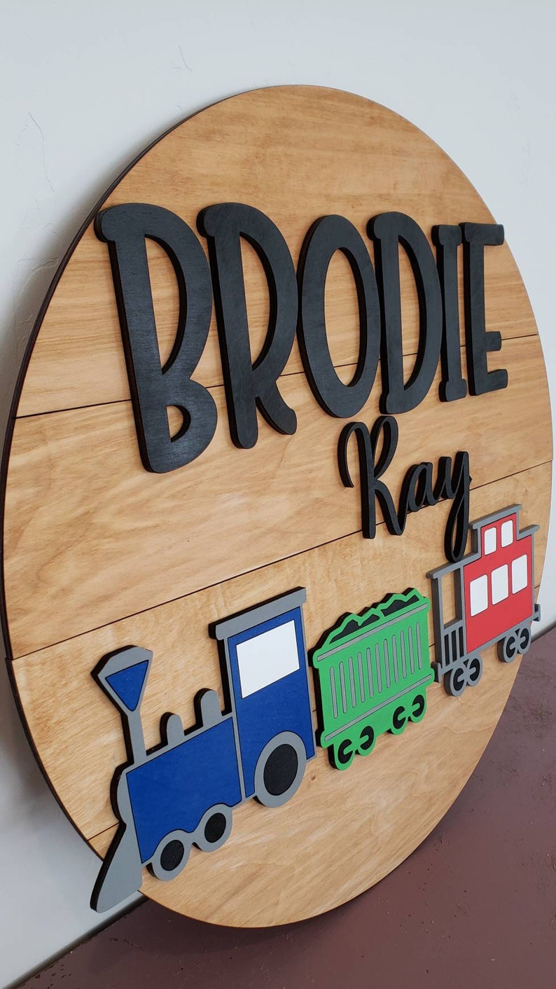 Train Custom Name Sign Train Nursery Train Decor Custom - Etsy