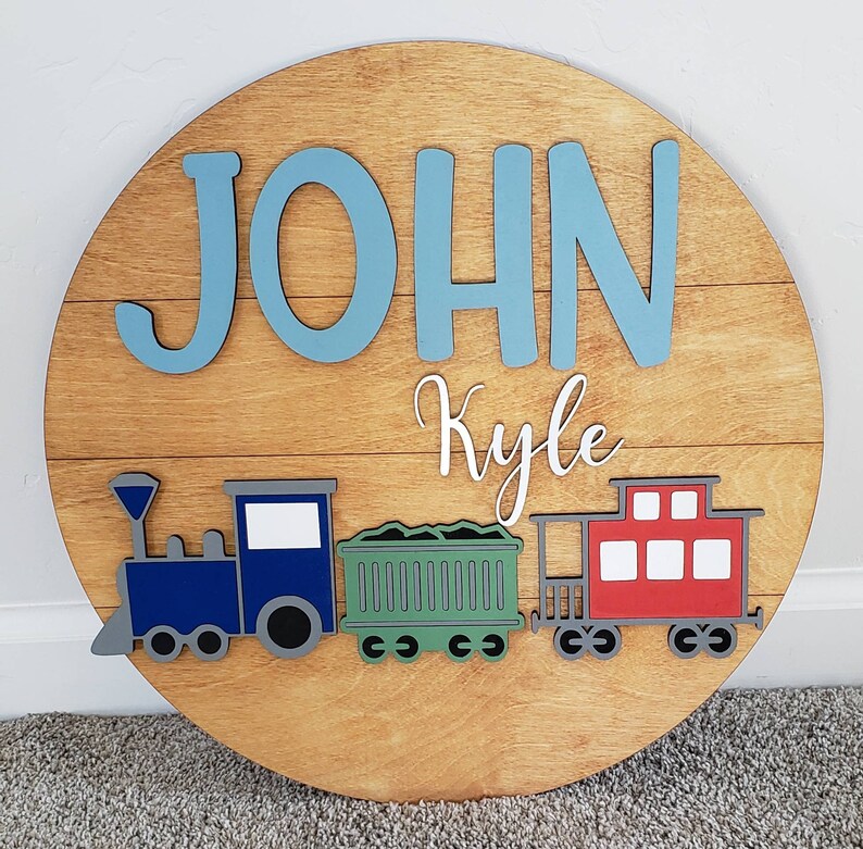 Train Custom Name Sign Train Nursery Train Decor Custom - Etsy