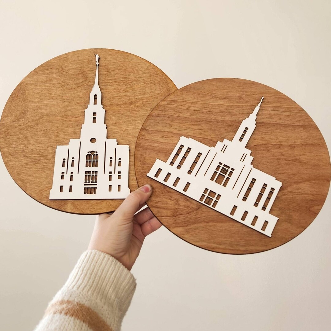 LDS Temple Custom Circle Sign Sealing Baptism Church of Jesus Christ of ...