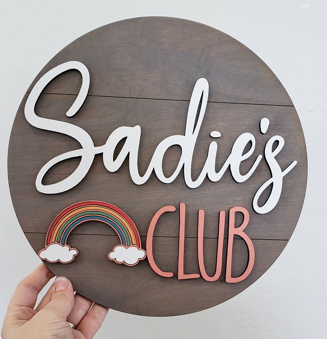 Rainbow Name Sign Custom Name Sign Rainbow Decor | Etsy