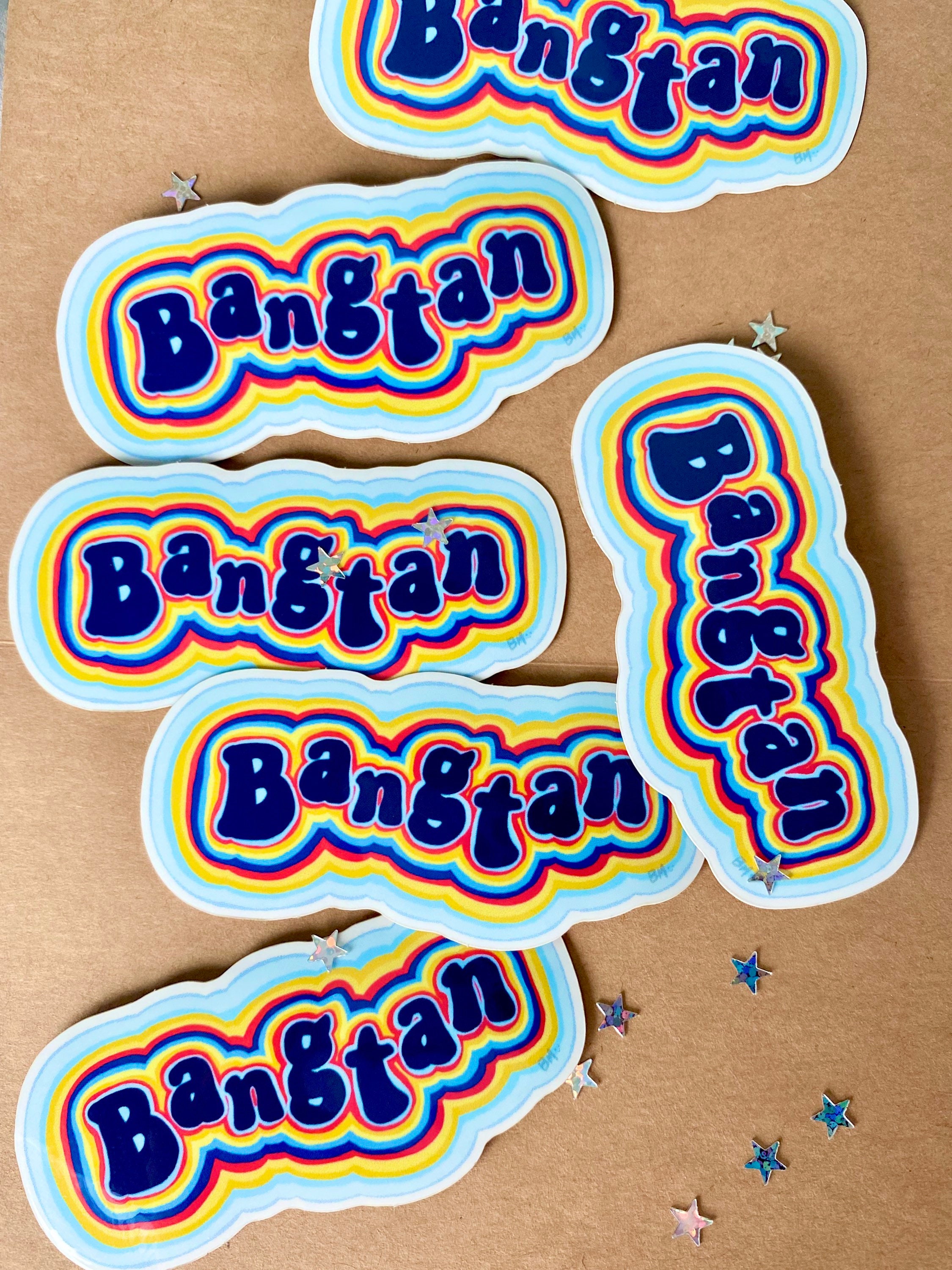 BTS Retro Bangtan Vinyl Sticker | Etsy