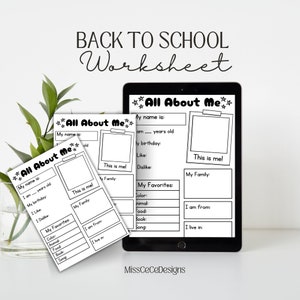 All About Me | Preschool & Kindergarten | Back to School Toddler Busy ...