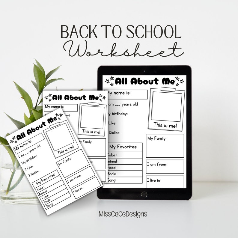 All About Me | Preschool & Kindergarten | Back to School Toddler Busy ...