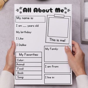 All About Me | Preschool & Kindergarten | Back to School Toddler Busy ...