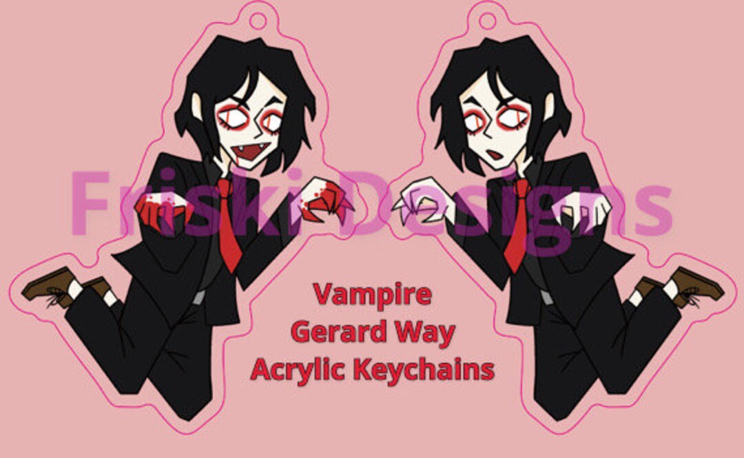 Vampire Gerard Way Acrylic Keychain - Etsy