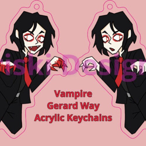 Vampire Gerard Way Acrylic Keychain - Etsy