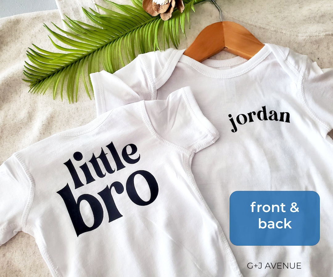 Personalized Little Bro With Name Shirts | Little Brother Kids Name ...