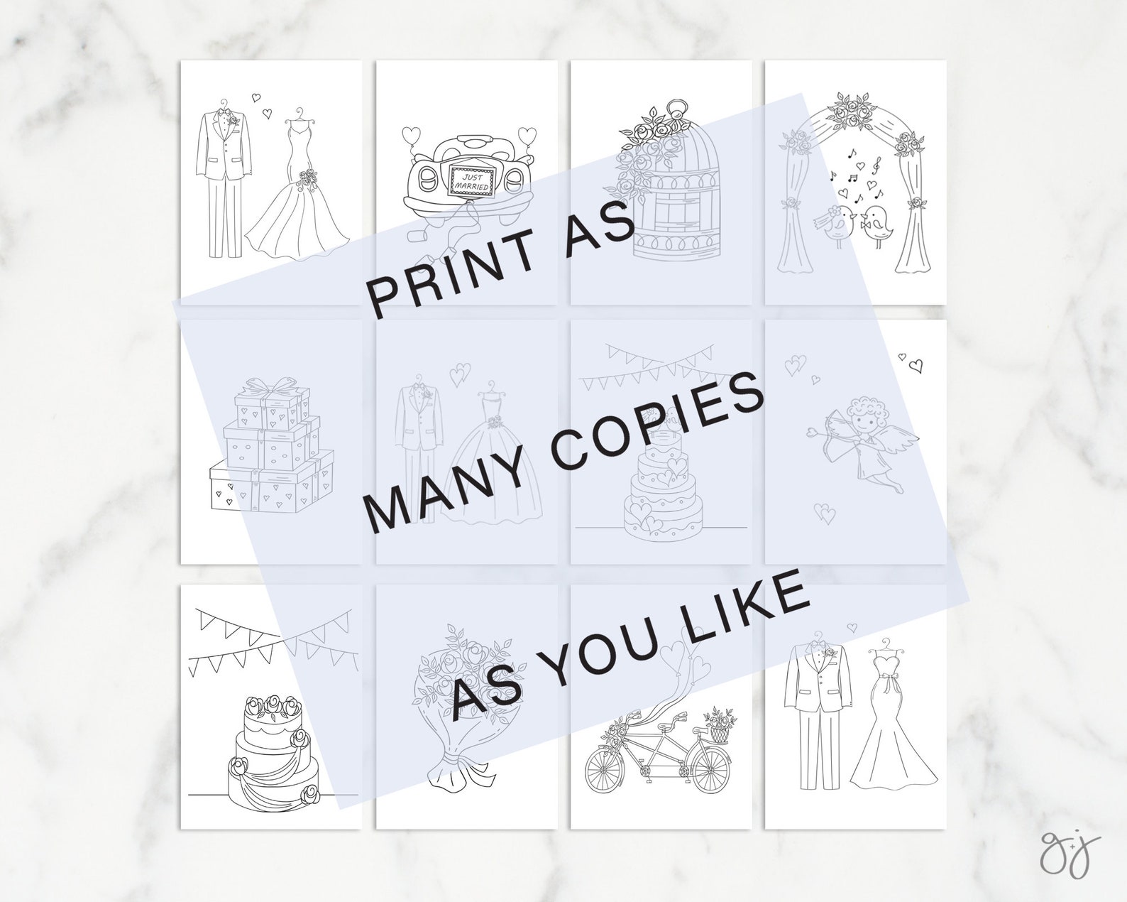 Printable Coloring Pages for Wedding Kids Wedding Favor - Etsy