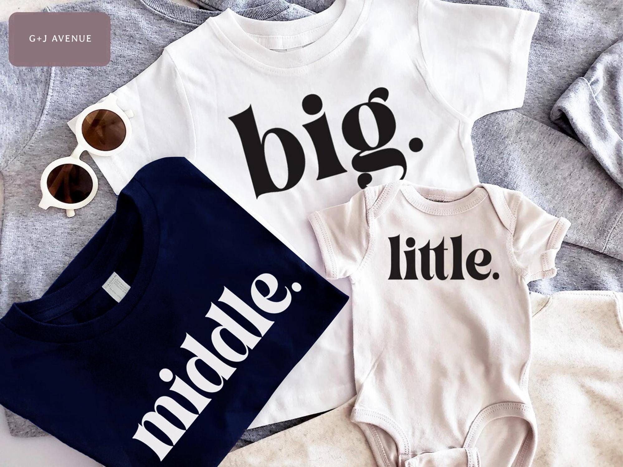 4th Sibling Shirts | Big Middle Little Littlest Bodysuits and Tees ...