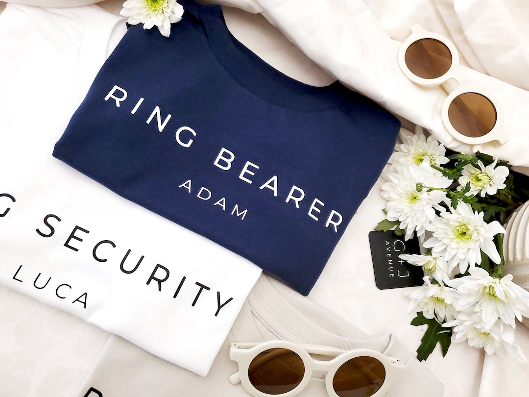 Ring Security Gift Personalized Matching Ring Bearer Shirts - Etsy