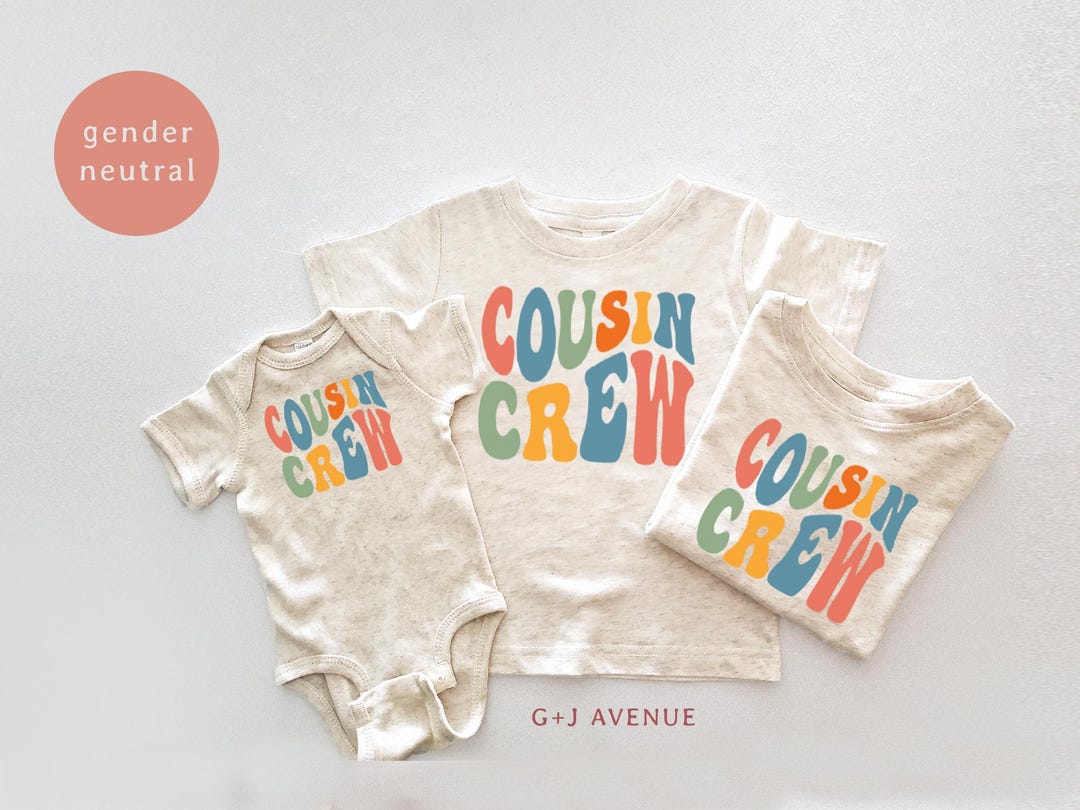 Cousin Crew Shirts for Kids | Retro Matching Cousins Clothes | Family ...