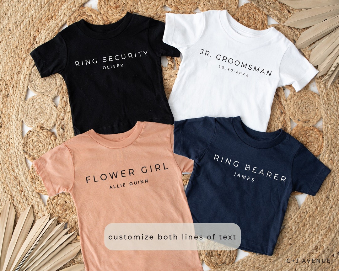 Ring Security Gift | Personalized Matching Ring Bearer Shirts | Ring ...