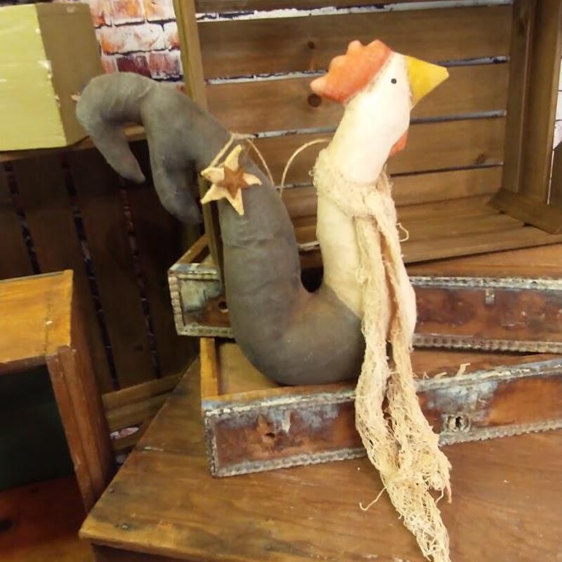 Primitive Rooster - Etsy